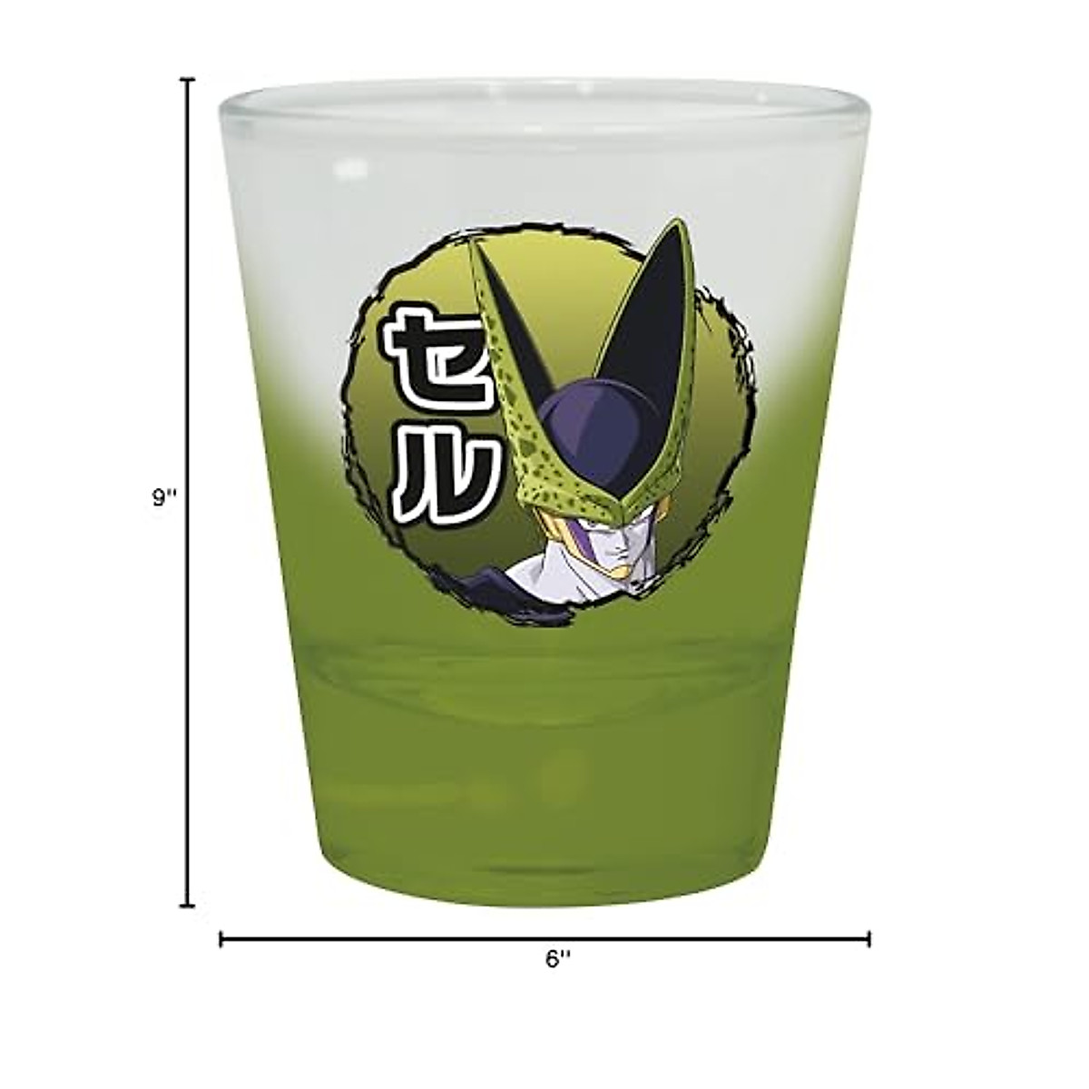 ABYSTYLE Dragon Ball Z Kakarot Villans 4 Shot Glasses 1.5 Oz. Featuring Buu, Cell, Frieza, and Vegeta DBZ Anime Manga Drinkware Home Essentials Gift