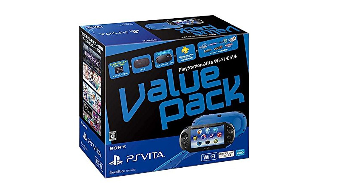PlayStation Vita Value Pack Wi-Fi Blue/Black - Sony Portable Gaming