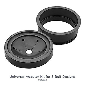 GE Continuous Feed Garbage Disposal, 1/2 Horsepower, Good for Grinding: Beans, Potatoes, Peels, & Cooked Meat, Easy Install Kit Included, Non-Corded, Recommended for 2-4 Person Homes Black