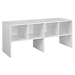 ClosetMaid 1565 Stackable 5-Shelf Organizer, White & 5062 All-Purpose Organizer, White