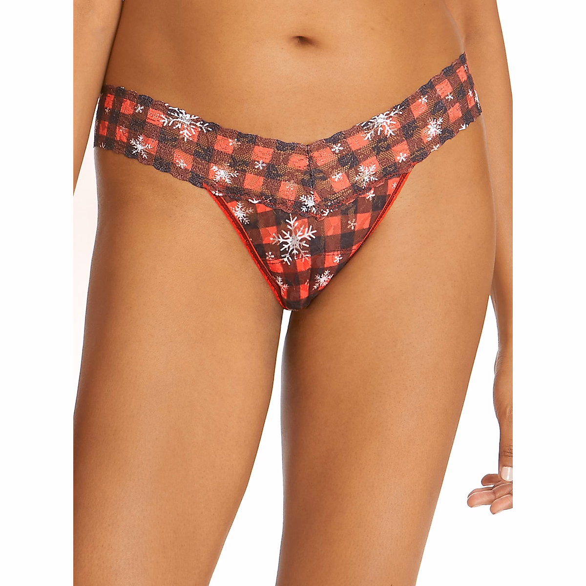 hanky panky Home For The Holidays Low Rise Thong Red Multi One Size