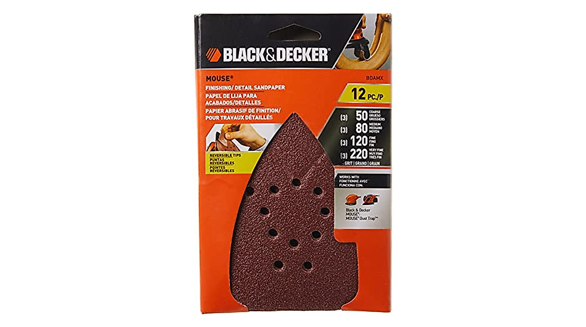BLACK+DECKER 12-Pack Sandpaper Assortment for Mouse Sander