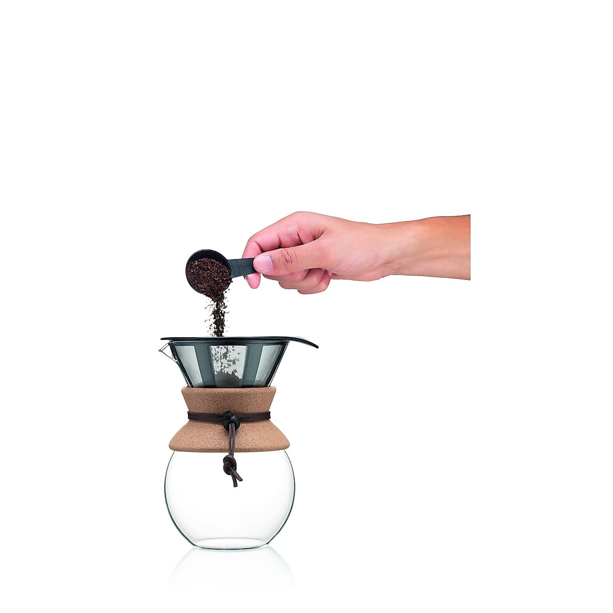Bodum 51oz Spare Reusable Pour Over Coffee Filter, Stainless Steel w/ Plastic