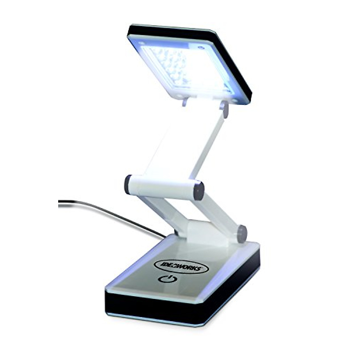 IdeaWorks LED Lamp for Desk - Collapsible, Portable from Home to Office, Acrylonitrile Butadiene Styrene, White
