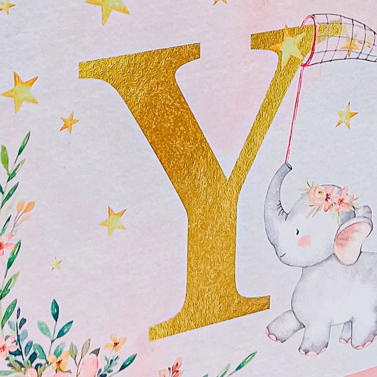 Kate Aspen Boxes with Letters for Baby Shower Decoration Little Peanut, One Size, Pink Elephant