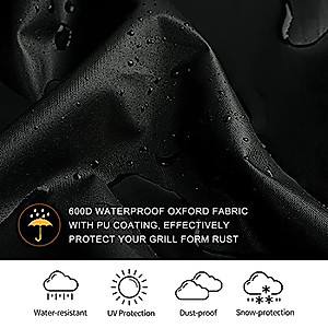 SUPJOYES Kamado Grill Cover for Kamado Joe Classic Charcoal Grills, Waterproof Heavy Duty Kamado Joe Grill Acccessories