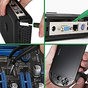 Kaisi 17 in 1 Xbox Repair Tool Kit T6 T8 T9 T10 Torx Security Screwdriver Set for Xbox One Xbox 360 Controller and PS3 PS4 Game Console with Ph00 Screwdriver, Spudgers, Tweezer, Cleaning Brush & Cloth