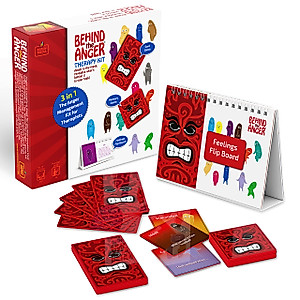 Behind the Anger Therapy Kit - Anger Management for Kids | Play Therapy Games for Teens and Kids | Emotional Regulation for Kids | CBT Counseling Games for Anger Control | Designed for Professionals