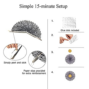 Retirement Party Decorations Supplies, Black and Gold Happy Retirement Banner, Folding Paper Fans, Sparkling Star Garlands, Star Shape Foil Balloons