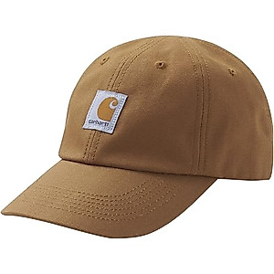 Carhartt Baby Girls Signature Canvas Baseball Cap, Carhartt Brown