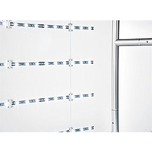 Displays2go, Backlit Backdrop Frame, Molded Plastic and Aluminum Construction – Silver and Black (YD101FR)