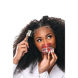 KISS Colors & Care 3-in-1 Professional Edge Styler Plus with Case - Slip-Free Rubber Grip, 100% Boar Bristles, Fine Tooth Comb, Pin Tail Tool, & Protective Case, Versatile & Ultra-Functional, Smooth & Sleek Styling