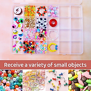 Bead Organizer, Clean Organizer Box, 24 Grids Beading Storage, Craft Organizers and Storage