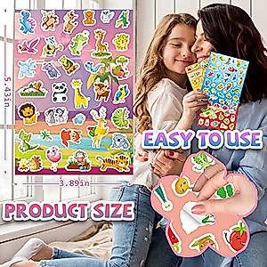 3000+PCS Kids Stickers for Water Bottles, 18 Themes with Cars Food Trucks Plant, Animal Stickers for Toddlers Students Teachers Adults Parent, Cute Stickers for Journaling Gift Laptop Phone
