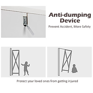 Giantex Storage Cabinet Bathroom High Cabinet with 5 Tier Storage Shelves, Freestanding Slim Cabinet, Tall Organizer for Kitchen, Living Room, Linen Tower Narrow Floor Cabinet (White)