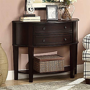 Coaster Home Furnishings Diane Demilune Entry Sofa Table Cappuccino