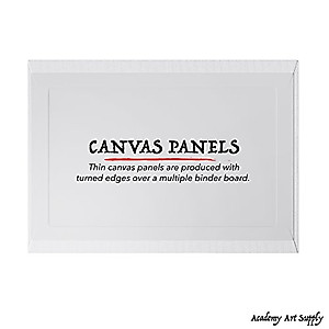 Academy Art Supply Canvases Panels 5 x7, 8 x 10, 9 x 12, 11 x 14 inch - 100% Cotton Artist Blank Canvas Board for Oil Painting, Pre-gessoed, Primed, Acid-Free Blank Canvas - Pack of 28