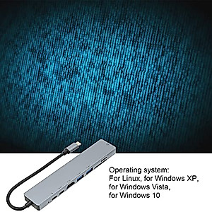 USB C Hub,8 in 1 USB C Dongle for Keyboard Mouse USB Drive Hard Disk Headset, USB C Dock Multiport Adapter , PD Charging Port,Extended and Mirror Mode for TV/Projector