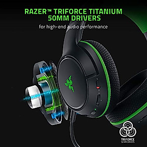 Razer Kaira Pro Wireless Gaming Headset for Xbox Series X|S, Xbox One: Triforce Titanium 50mm Drivers - Supercardioid Mic - Dedicated Mobile Mic - EQ Pairing - Xbox Wireless & Bluetooth 5.0 - Black
