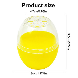 JIANWEI Lemon Keeper Lemon Saver, Lemon Storage Containers Reusable Lemon Holder Organizer, Kitchen Storage Container Safe Transparent Lid(Yellow)