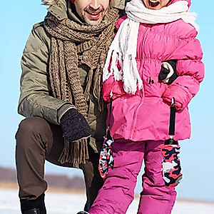 Zkptops 2 Pairs Mitten Clips for Kids Toddlers Baby Elastic Glove Clips Winter Mitten Clips Gloves Holder Strap Hook Attachment String Clothes Dress Cinch Clips Shirt Shawl Sweater Waist Clips (Black)