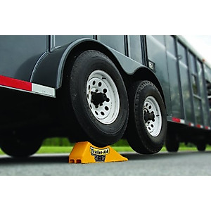 Trailer Aid Camco Tandem Tire Changing Ramp with 4.5-Inch Lift, Yellow (21000)