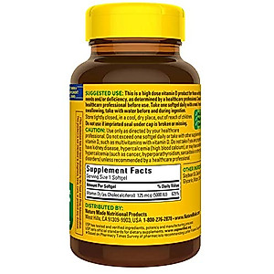 Nature Made Vitamin D-3 5000IU 220 Count Softgels
