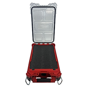 Kaizen Source - Kaizen Foam Insert Set for Milwaukee PACKOUT Compact Organizer 48-22-8435 (Red/Black)