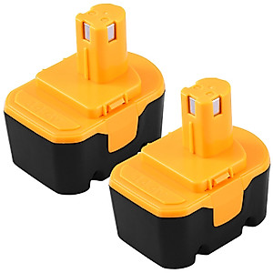 2Pack 3600mAh Ni-Mh Replacement Battery for Ryobi 14.4V Battery Compatible with Ryobi 14.4V Battery 1314702 130224010 130224011 130281002 1400144 1400655 HP1441 HP1441M HP1441MK2 HP1442M Power Tools