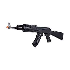 300 FPS Airsoft Tactical AK-47 Spring Rifle with 1000 Rounds BBS - Includes High Capacity 300 Round Magazine