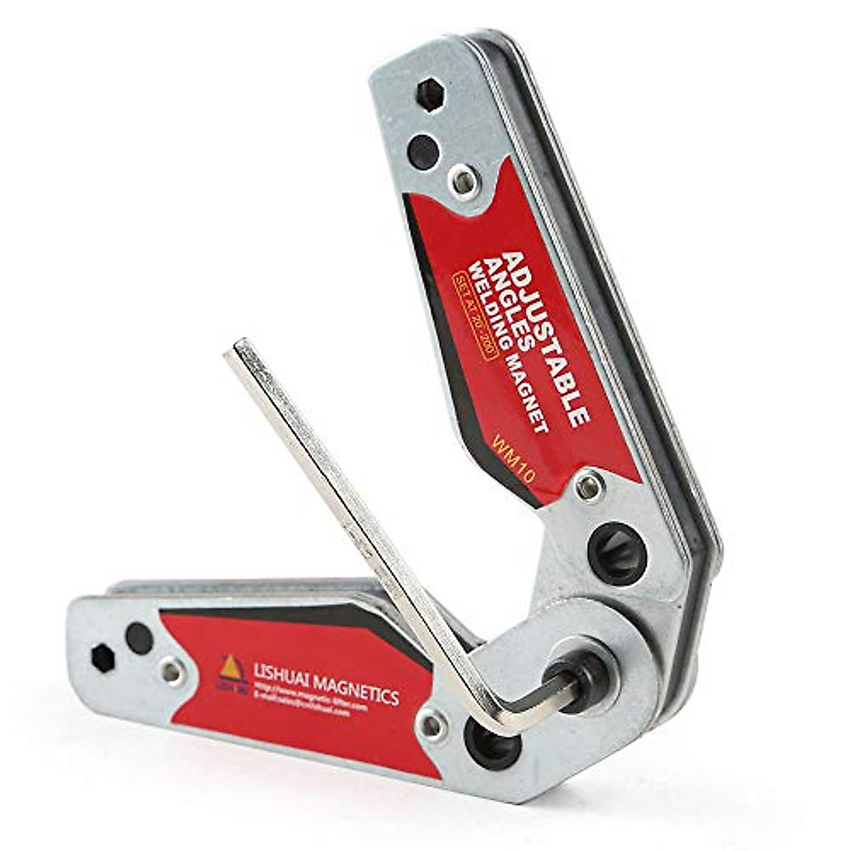 LISHUAI New Adjustable Angle(20°~200°) Welding Magnet clamp,Welder Tool Accessories (Small)