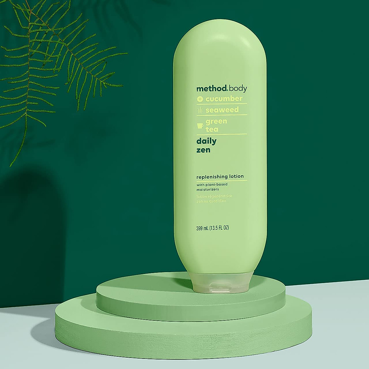 Method Daily Lotion, Daily Zen, Plant-Based Moisturizer for 24 Hours of Hydration, 13.5 fl oz (Pack of 1)