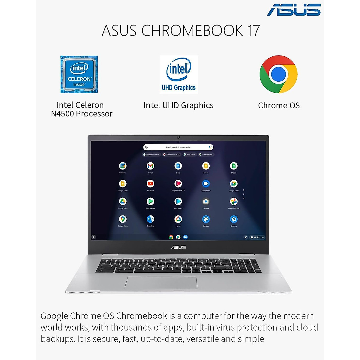 ASUS Chromebook Touchsceen Flip Laptop 2in1-14inch WUXGA IPS Display - AMD Ryzen 3-7320C - Backlit Keyboard - Wi-Fi 6 - USB C - Long Battery Life - Google Chrome (8GB RAM |128GB SSD+256G SD Card)