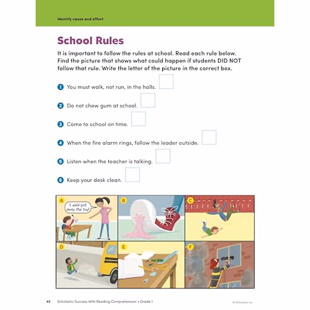 Scholastic Success with Reading Comprehension Grade 1 Workbook (Scholastic, Grade 1)