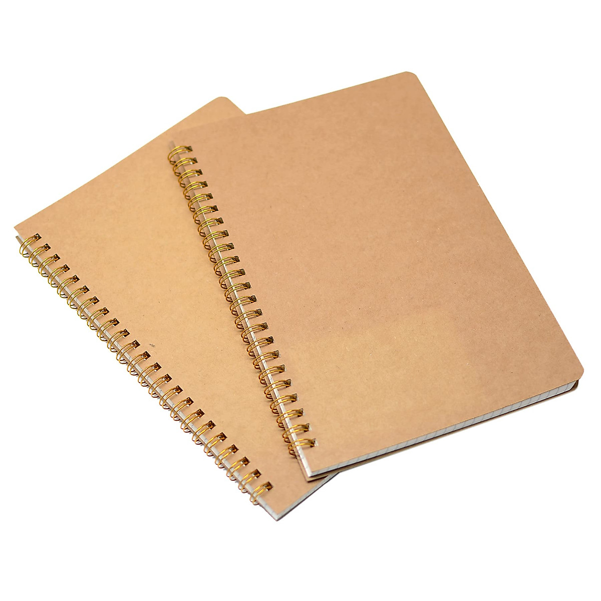 YYaaloa 2pcs Spiral Notebooks A5 6x8 Soft Cover Journals Planners 200 Pages Wirebound Memo Notepads Diary Notebook With black Pen For Work School Writing And Drawing (A5, Ruled)