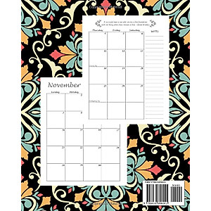 TWO YEAR 2023-2024 MONTHLY PLANNER: 2Yr January 2023 to December 2024 with Agenda Planner Calendar Schedule 24 Months Notes and Goals, 8 x 10, Love ... Floral Cover Planner for Work or Personal