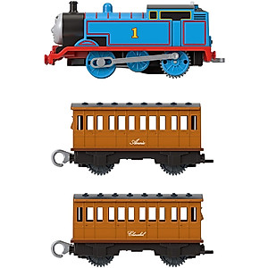 Thomas & Friends Motorized Toy Train with Battery-Powered Thomas Engine and Annie and Clarabel Passenger Cars for Unisex Children