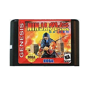 Retro Game Ninja Gaiden 16 Bit MD Game Card For Sega Mega Drive For Sega Genesis (Black)