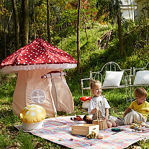 Asweets Mushroom Tent Kids Playhouse Tent – Boys and Girls Play Fort with Exquisite Design for Imaginative Indoor/Outdoor Play Tent