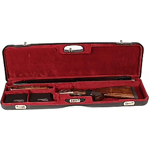 Negrini Cases 1657LR/5163 Luxury Shotgun Case for High Rib/1 Gun/1 Barrel up to 36-Inch/ABS/Barrel Vertical with Forend Off, Blue/Blue