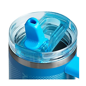 Stanley Quencher ProTour Flip Straw Tumbler with Leakproof Lid 14 oz | Built-In Straw and Handle | Cup Holder Compatible for Travel | Insulated Stainless Steel Cup | BPA-Free | Azure Fade