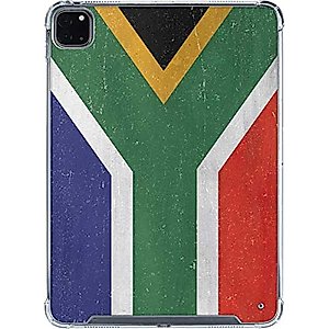 Skinit Clear Tablet Case Compatible with iPad Pro 11in (2020) Originally Designed South Africa Flag Distressed Design