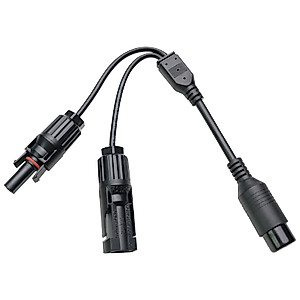 ALLWEI Solar Extension Cable with Female and Male Connector, Suitable for ALLWEI 1200W/2000W Power Station(27CM/0.9FT)