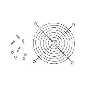 HIGHFINE 12cm 120mm 200CFM 4000RPM CPU Cooling Fan FFC1212DE 12V DC 3-Pin 3-Wire PC Computer High CFM Cooling Case Fan with Metal Finger Guard Grill