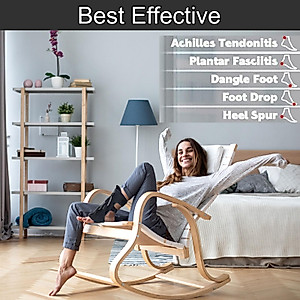 MIYALIONE Upgrade Plantar Fasciitis Night Splint 2 Pack 3 Adjustable Straps Plantar Fasciitis Relief Brace for Women&Men Relief Brace for Plantar Fasciitis Achilles Tendonitis and Foot Drop (Black)