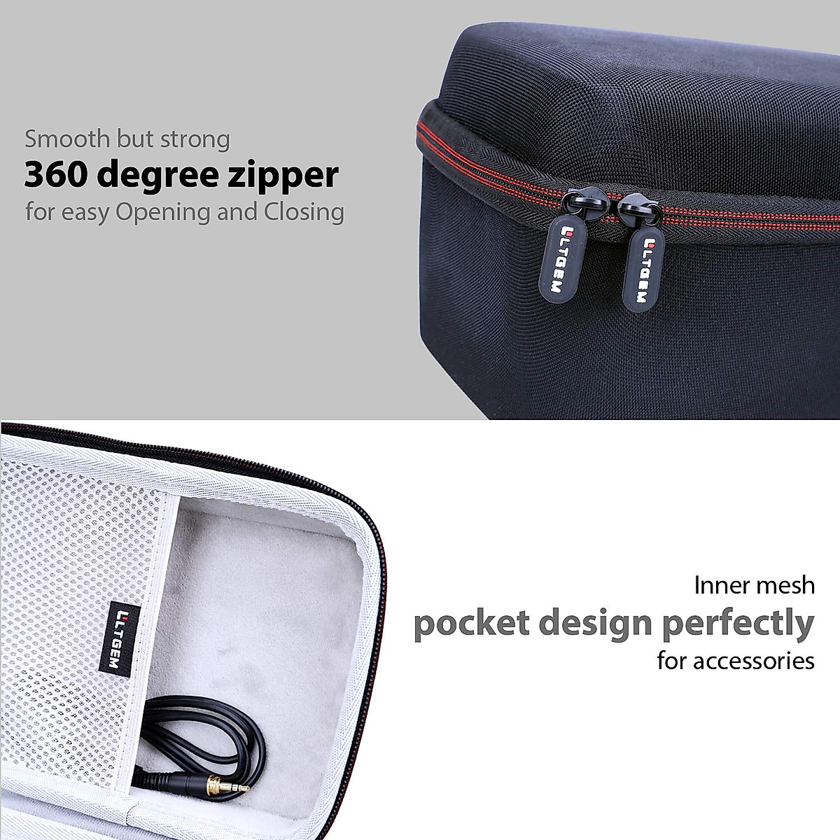 LTGEM Hard Case for Blue Yeti/Yeti Pro/Yeti X USB Microphone - Travel Protective Carrying Case Bag(Case Only)