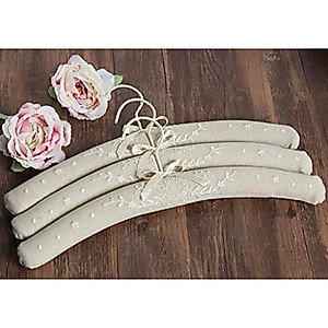 Colcolo Flower Padded Hanger Shirt Blouse Shoulder Shaper Hook Hanger - White, as described