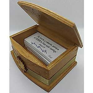Christian Gifts Handmade Blessings Box Inspirational Faith Based Promise Scripture Bilingual Card Box Women Gift Cajitas de Promesas Regalos Cristianos Decoration Box