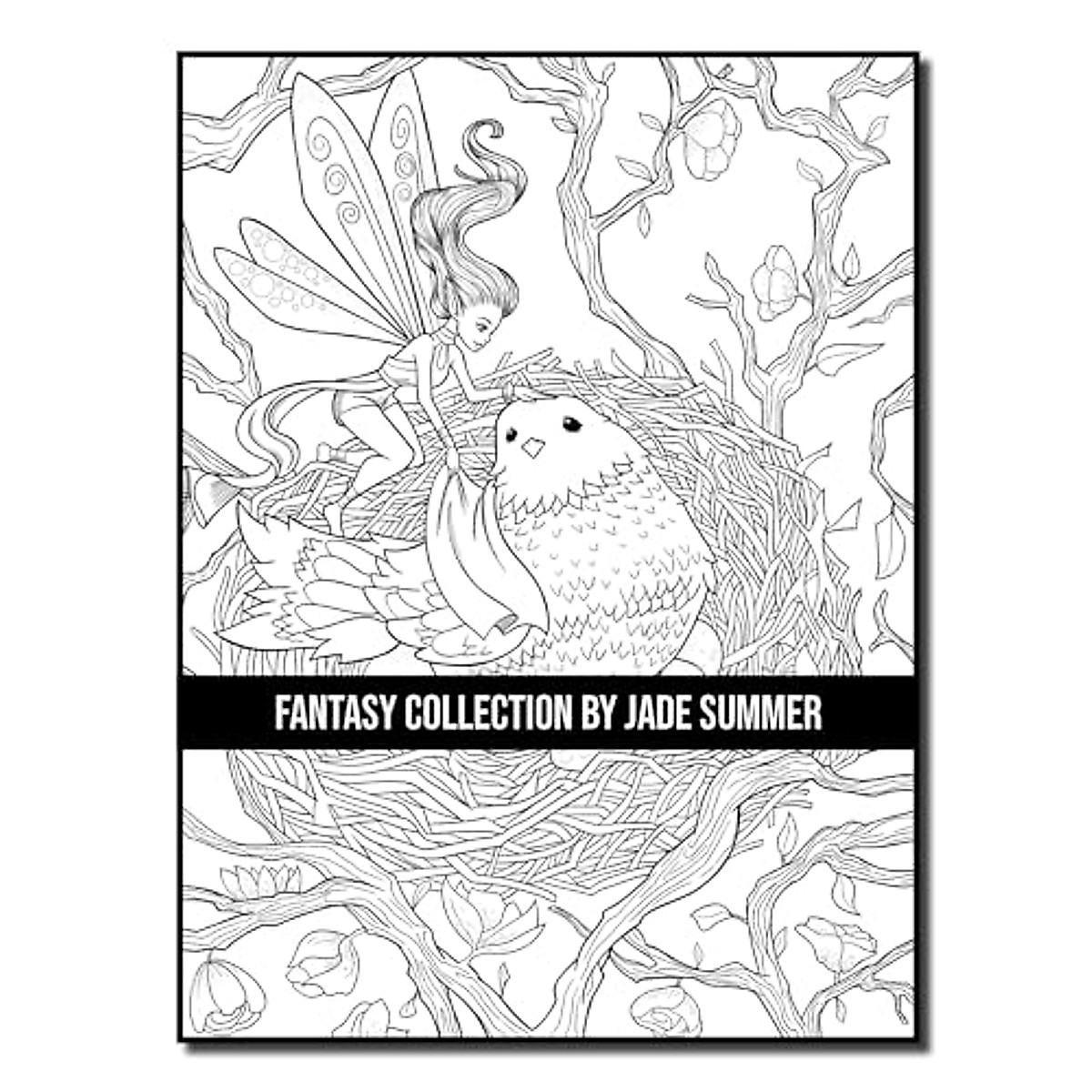 Fantasy Collection: An Adult Coloring Book with 100+ Incredible Coloring Pages of Mermaids, Fairies, Vampires, Dragons, and More!