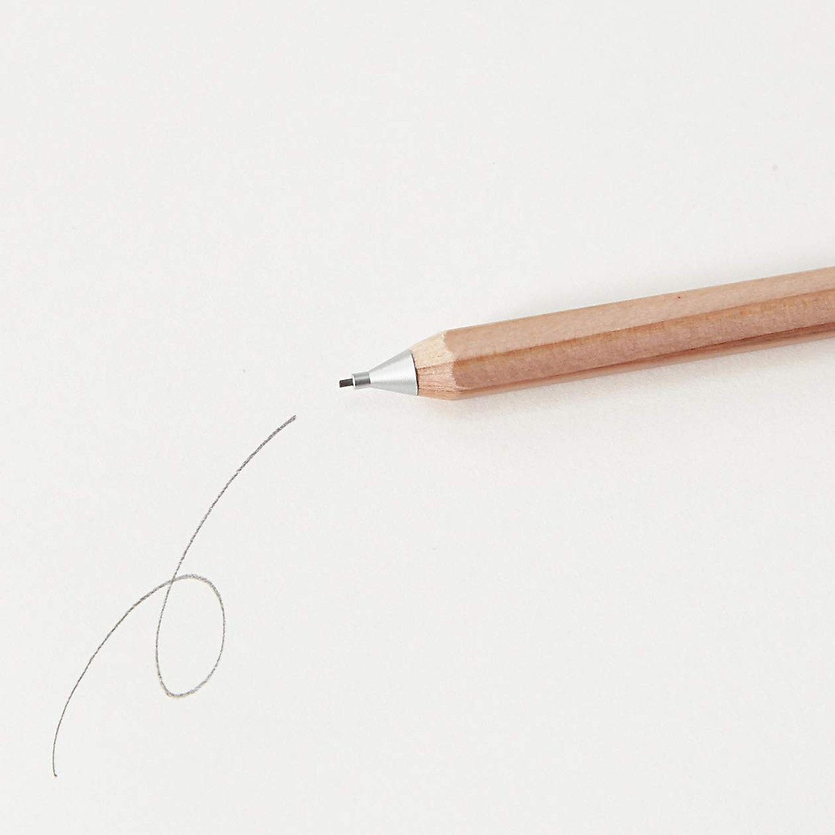 MUJI MOMA 0.5 WOODEN HEXAGONAL MECHANICAL PENCIL SLIM